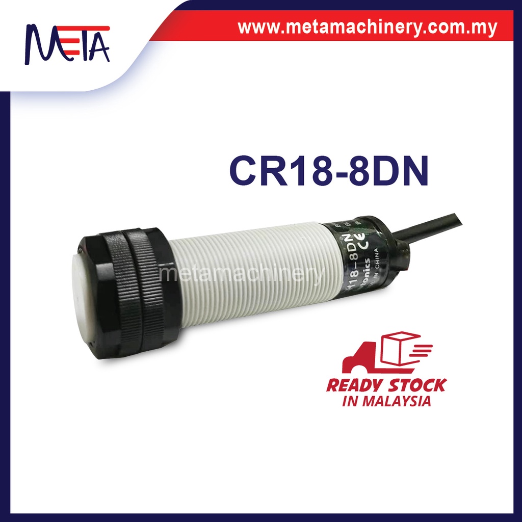 CR18-8DN Autonics Capacitive Sensor 3wire NPN NO Proximity Sensor DC | Shopee Malaysia