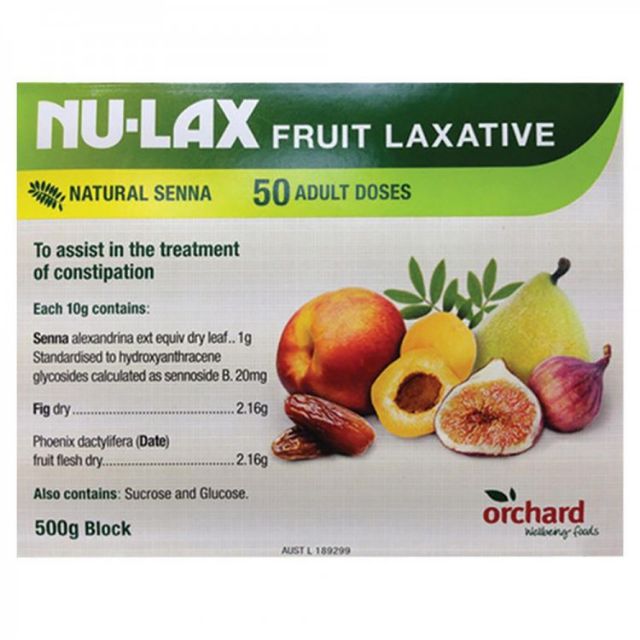 Nu-Lax Natural Fruit Laxative 500g Block (Genuine Product) | Shopee ...