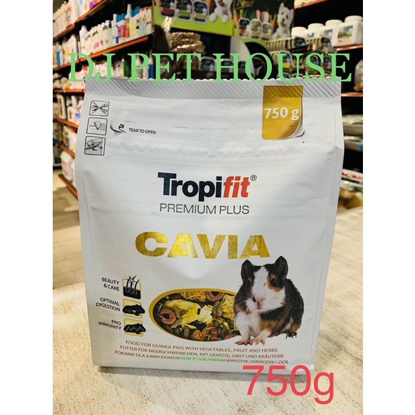 Tropifit Makanan Haiwan Premium Plus Cavia - 750 g Food For Guinea Pigs ...