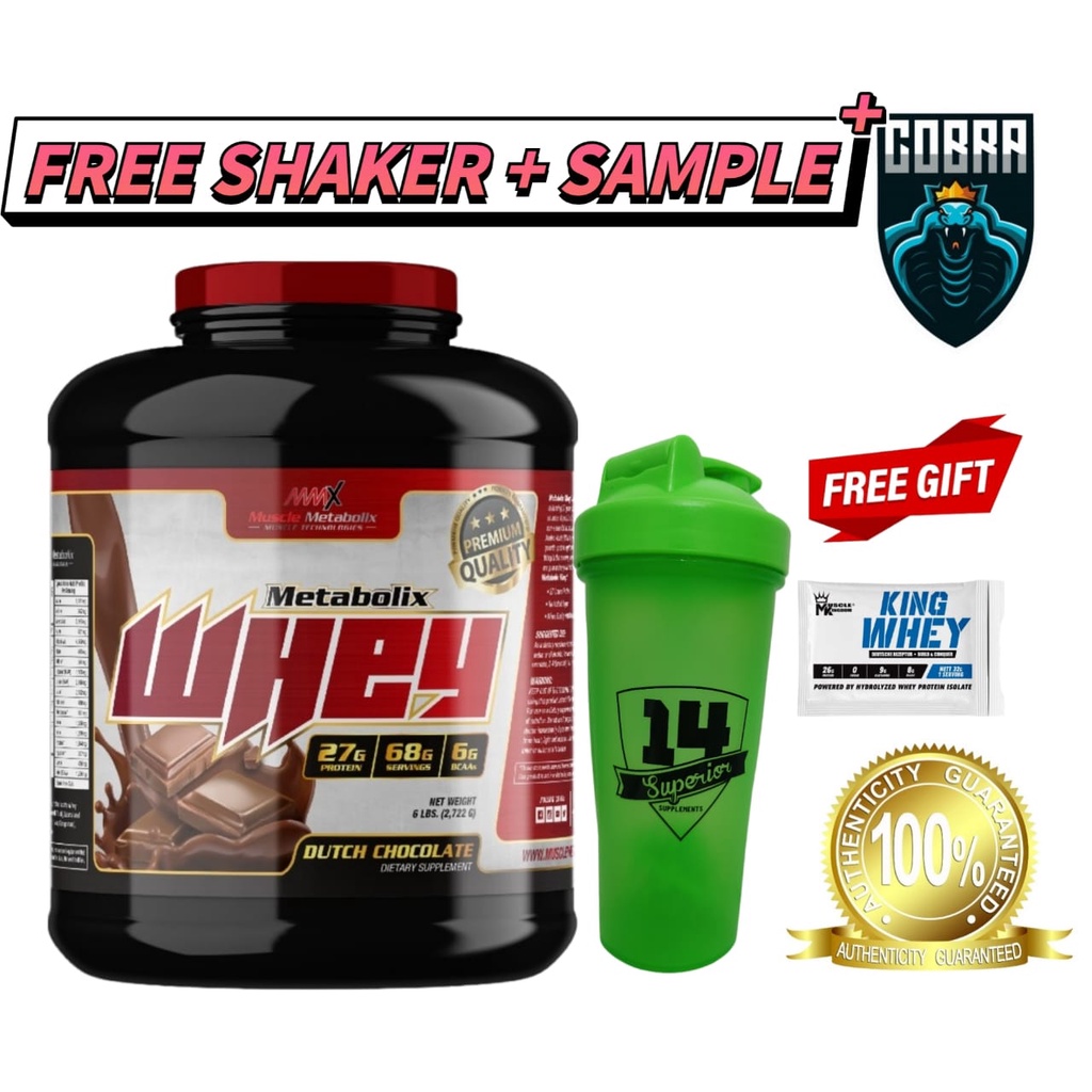 MMX Muscle Metabolix|Metabolix Whey 6LBS 68Serving (FREE SHAKER ...