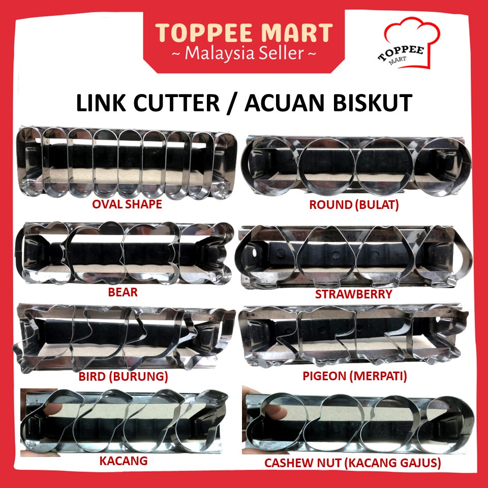 Link Cutter Acuan Biskut [Ready Stock] Cookies Cutter Handmade | Shopee ...