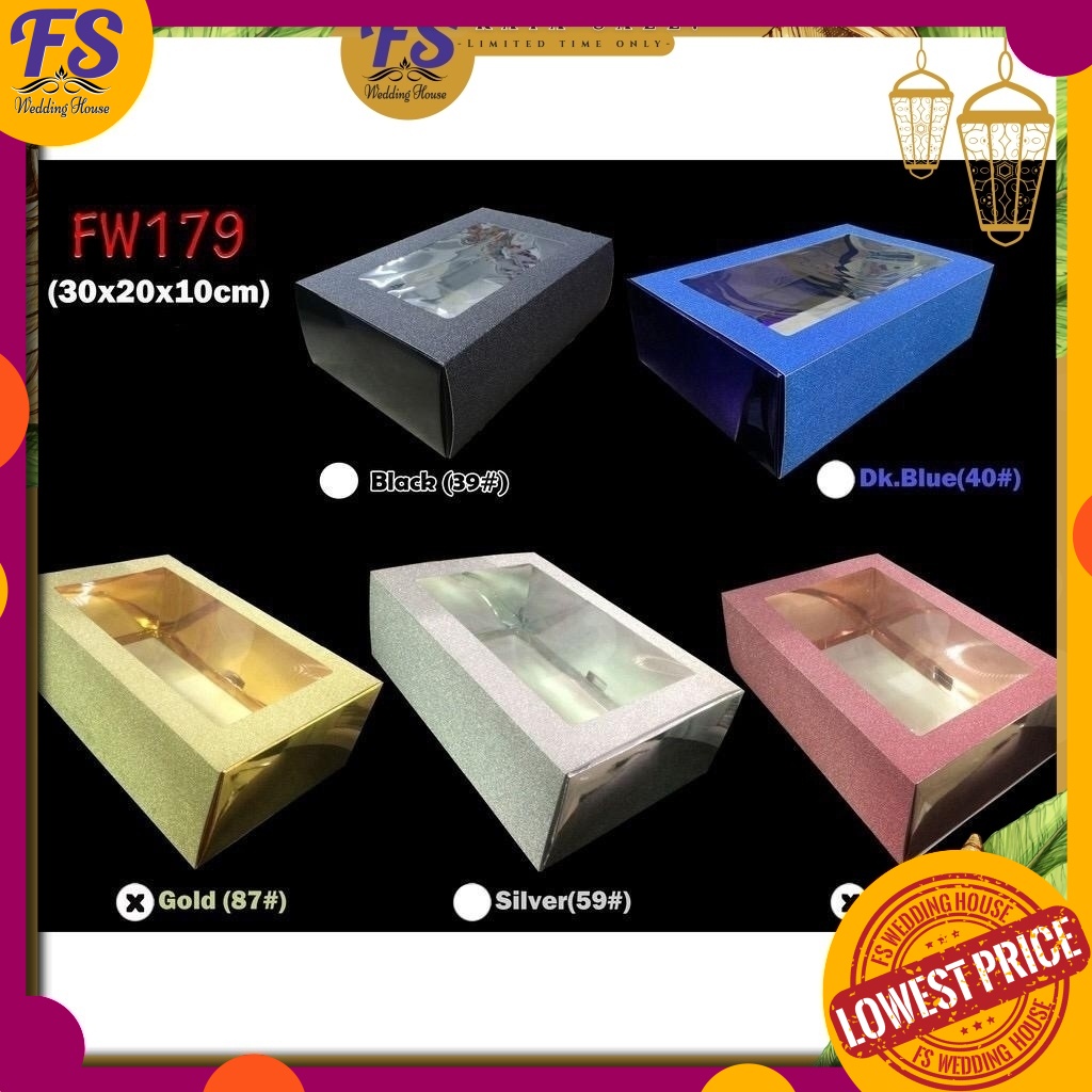Box Exclusive/Kotak Hantaran/Box Shining Giltter Gift/Kotak Serbaguna ...
