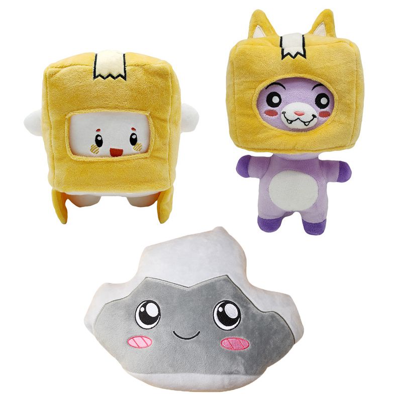 Hychumey 29cm Lankybox BOXY FOXY ROCKY Plush Soft Stuffed Toy Game ...