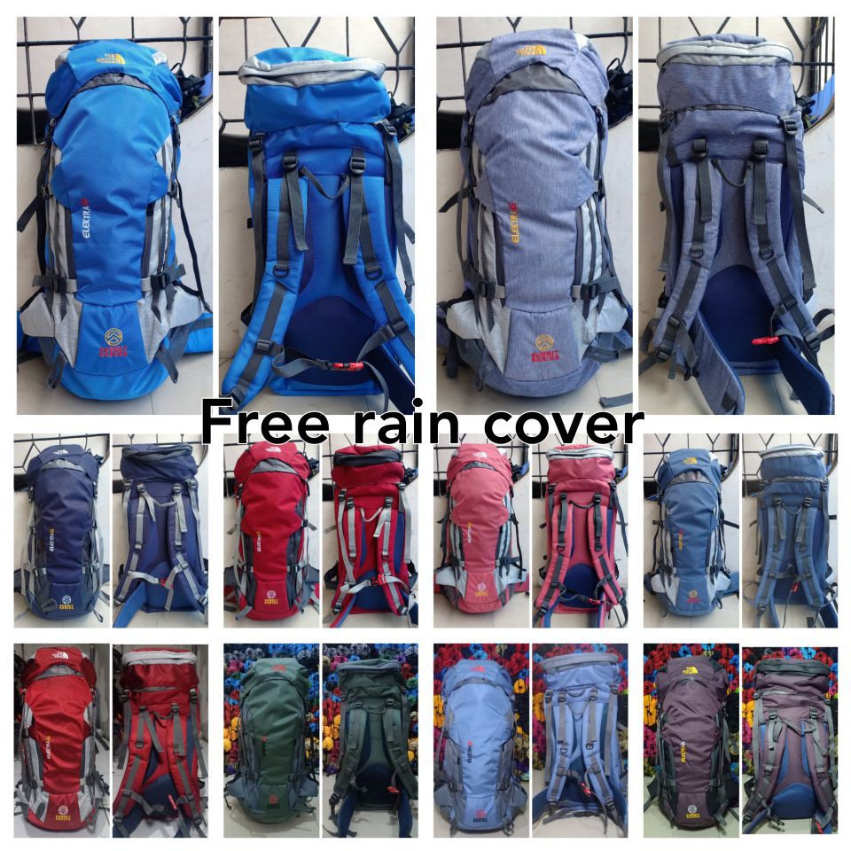 Promo Elektra 45L+5L carrier bag / Elektra 45L+5L mountain bag free rain cover | Shopee Malaysia
