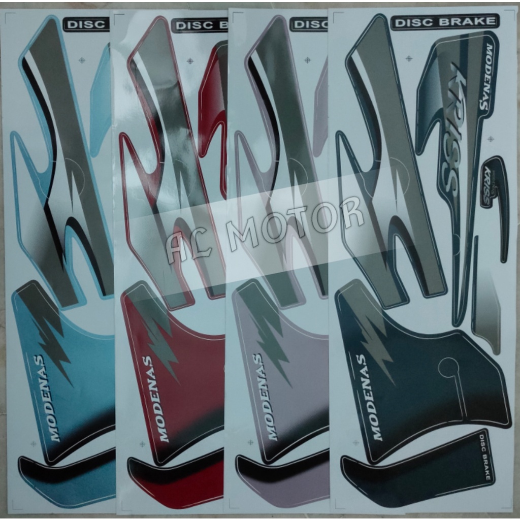 MODENAS KRISS II ( 10 ) STRIPE BODY STICKER | Shopee Malaysia