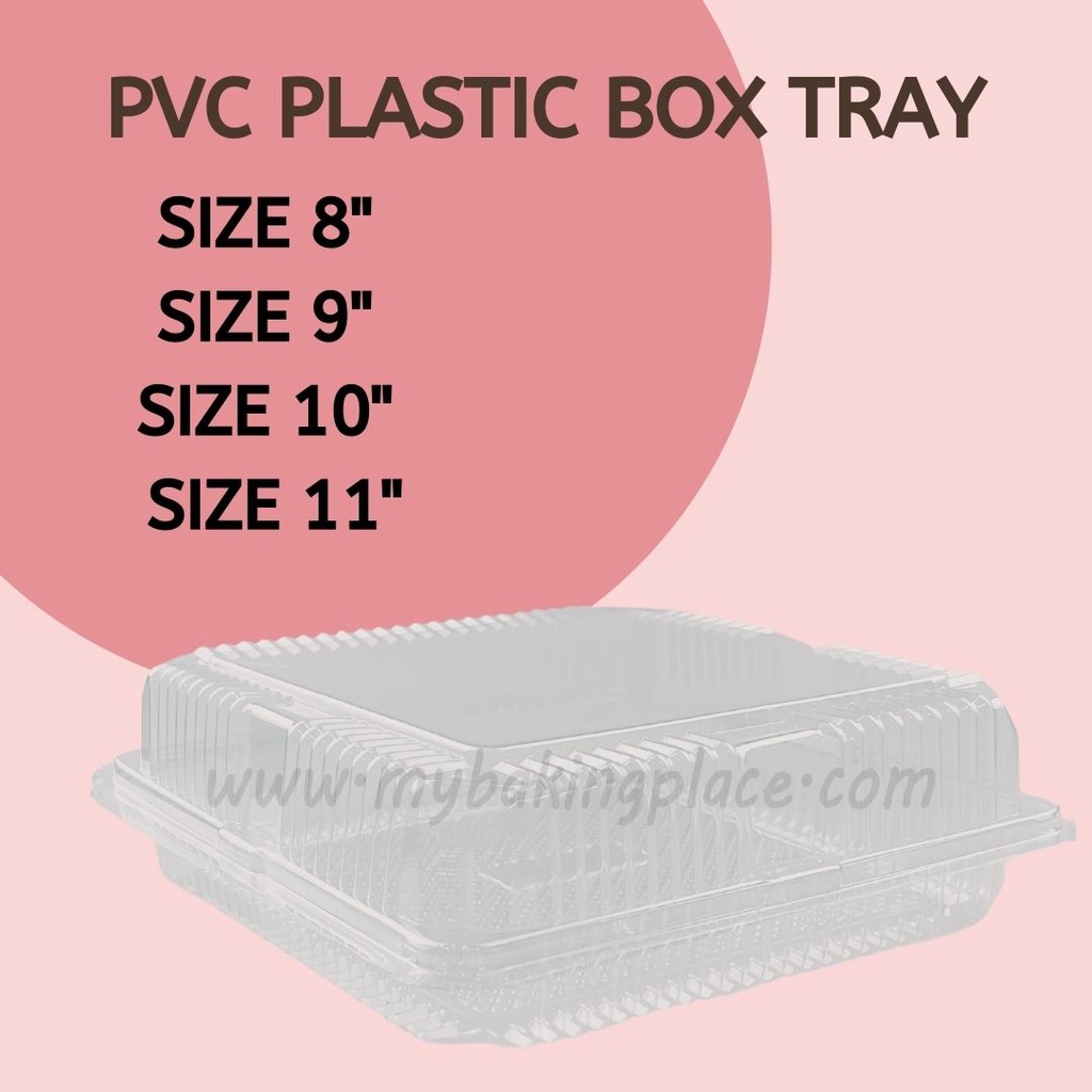 Plastic Box Transparents Box Kotak Kuih Donut Box Kek Marble Sandwich ...