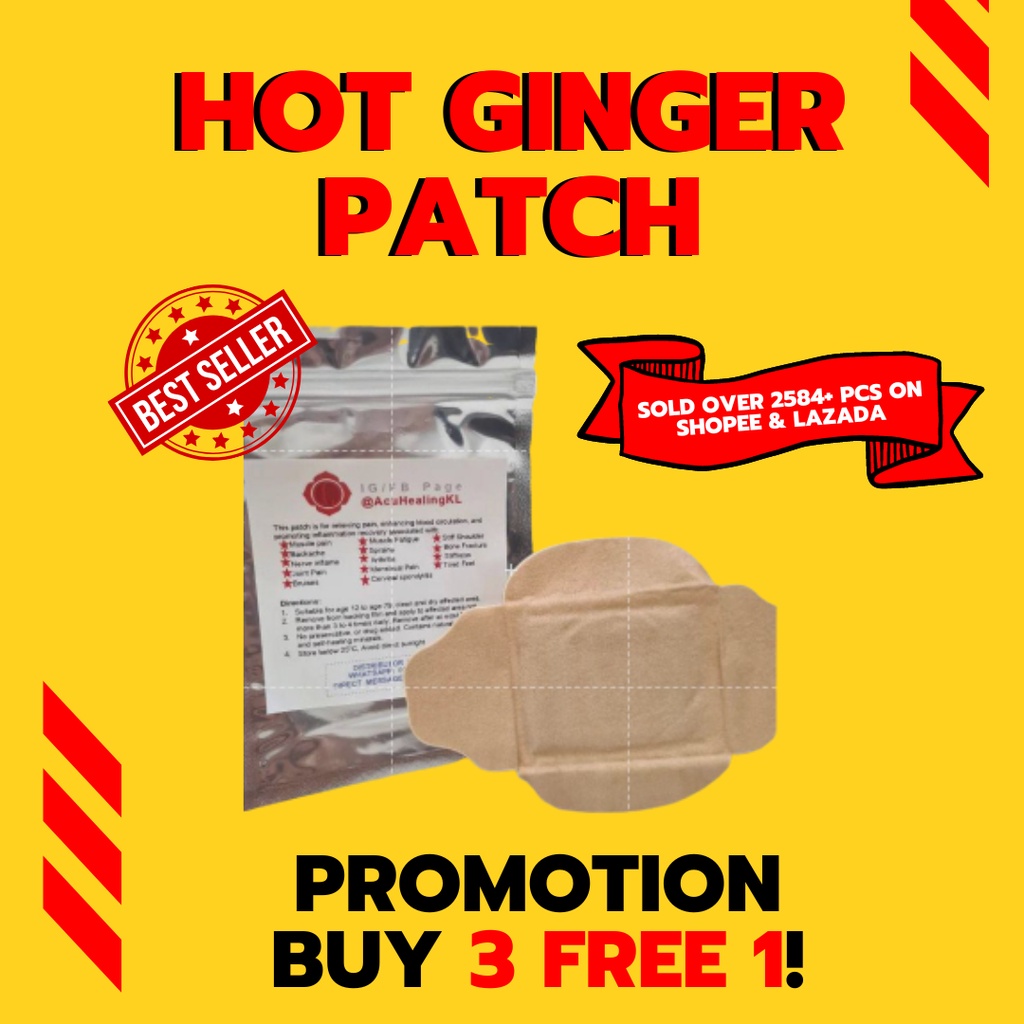 🔥 [AcuHealing] HOT GINGER PATCH/PAIN RELIEF PATCH 🔥 | Shopee Malaysia