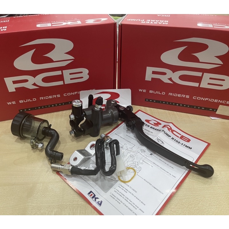 RCB FORGED MASTER BRAKE PUMP S1 17MM RH / LH WITH BRAKE PRESSURE SWITCH ...