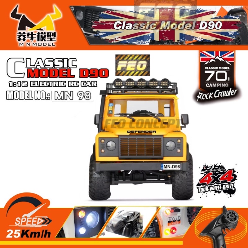 MN Model Mn99s Mn98 Mn90 Mn86ks RC Rock Crawler D90 Defender Rc Car ...