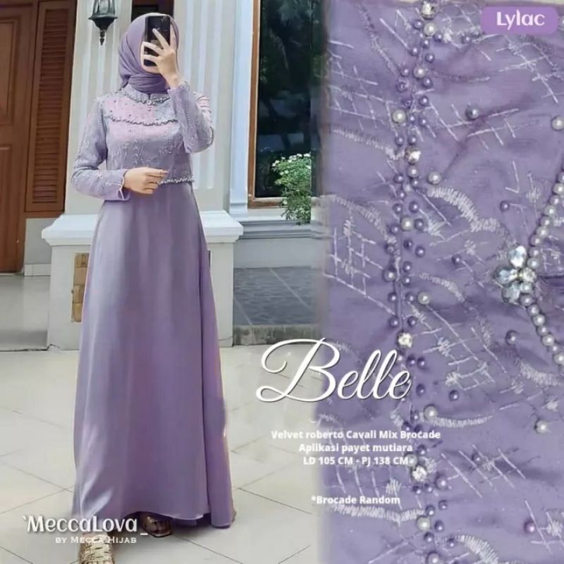 🔥 READY STOCK 🇲🇾🔥 Belle Gown Muslimah maxi dress baju Majlis Dinner ...