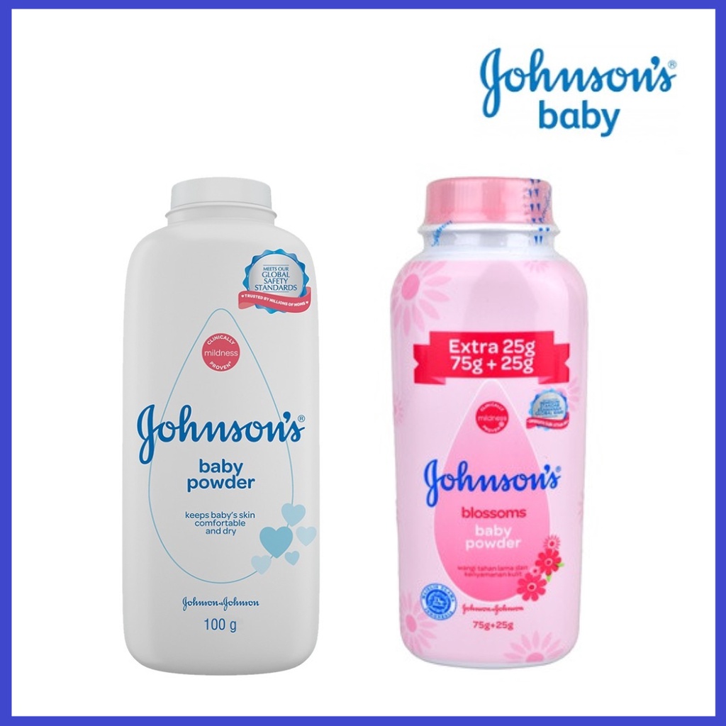 Johnson's Baby Powder / Bedak Bayi Blossom/ Basic 75g+25g (100g ...