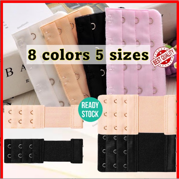 Bra Extender *8 colors 3 size* Hook 3 Rows 2/3/4 Hooks Multicolor Bra ...