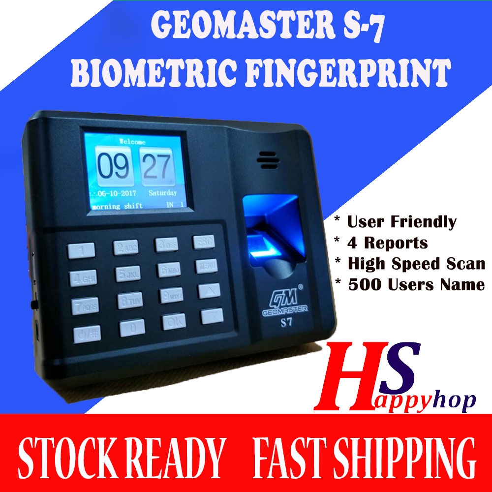 Fingerprint Time Attendance Digital Finger Print punch card machine ...