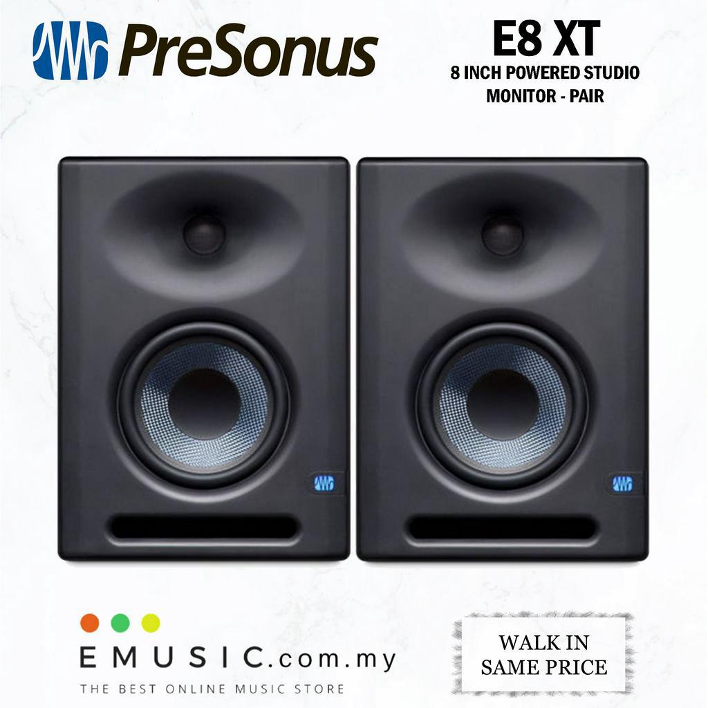 PreSonus Eris E8 XT 8 inch Powered Studio Monitor - Pair (E8XT ...