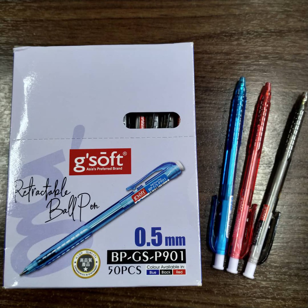 G'SOFT RETRACTABLE BALL PEN 0.5MM | Shopee Malaysia