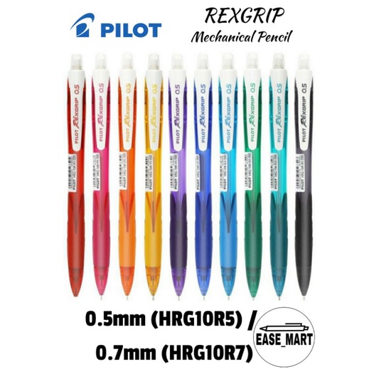 PILOT Rexgrip Mechanical Pencil 0.5mm / 0.7mm (Free 1 tube Pencil Lead)（1pack） | Shopee Malaysia
