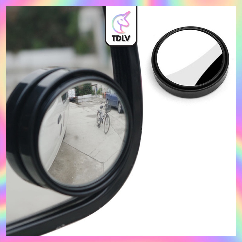 TDLV 1 Pair Universal Car HD Glass Sector Circle Rear View Mirror 360 ...