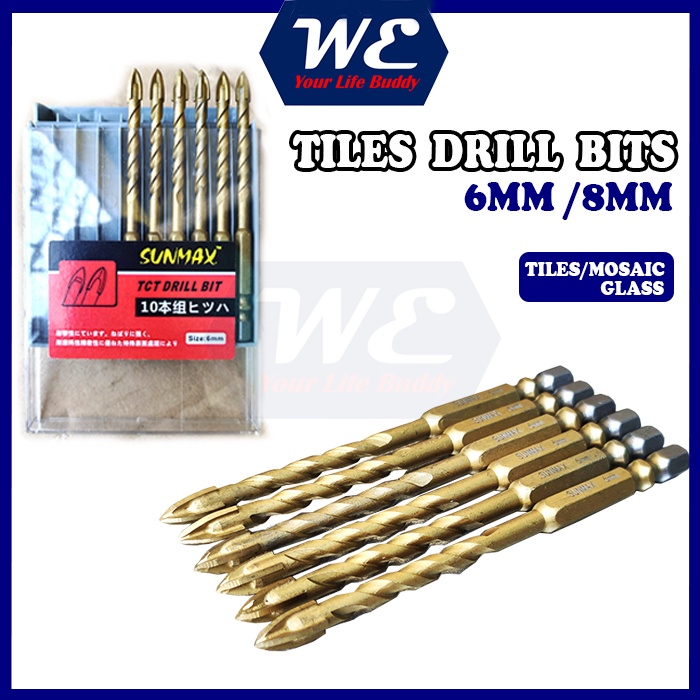 100% ORIGINAL SUNMAX HEAVY DUTY CROSS TYPE GLASS & TILE DRILL BIT ...