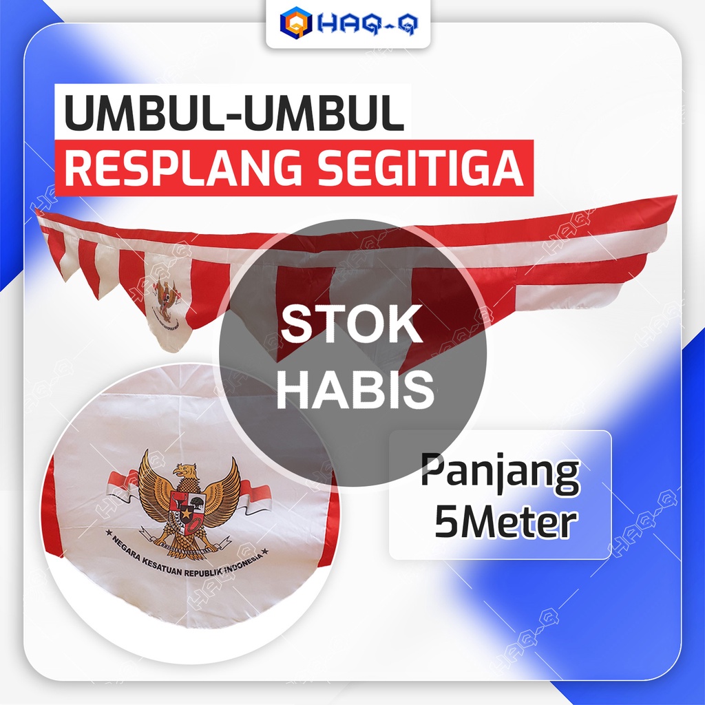 MERAH PUTIH Red And White Resplang Flag Triangle Garuda Symbol | Shopee ...