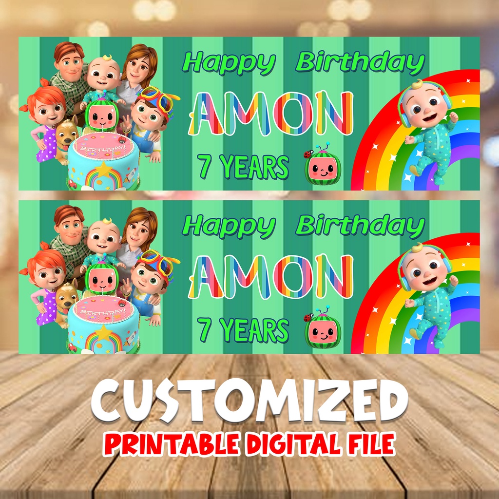 COCO MELON BIRTHDAY BANNER | Shopee Malaysia