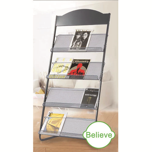 4 Layer Magazine Rack Newspaper Rack Office Rack Propaganda Floor ...