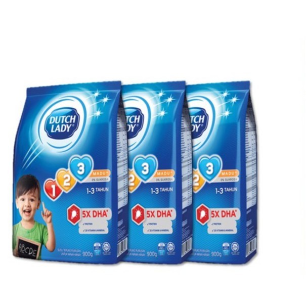 DUTCH LADY 123 HONEY (1-3 Year old) (850G X 3)(EXP:15/12/2024) | Shopee ...