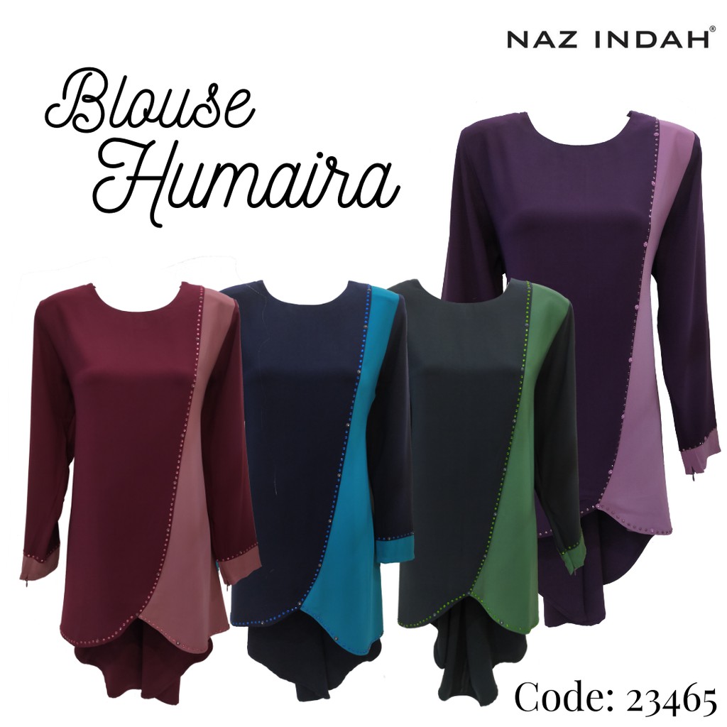 BLOUSE HUMAIRA BY FEMINA COLLECTION FISH TAIL | Shopee Malaysia