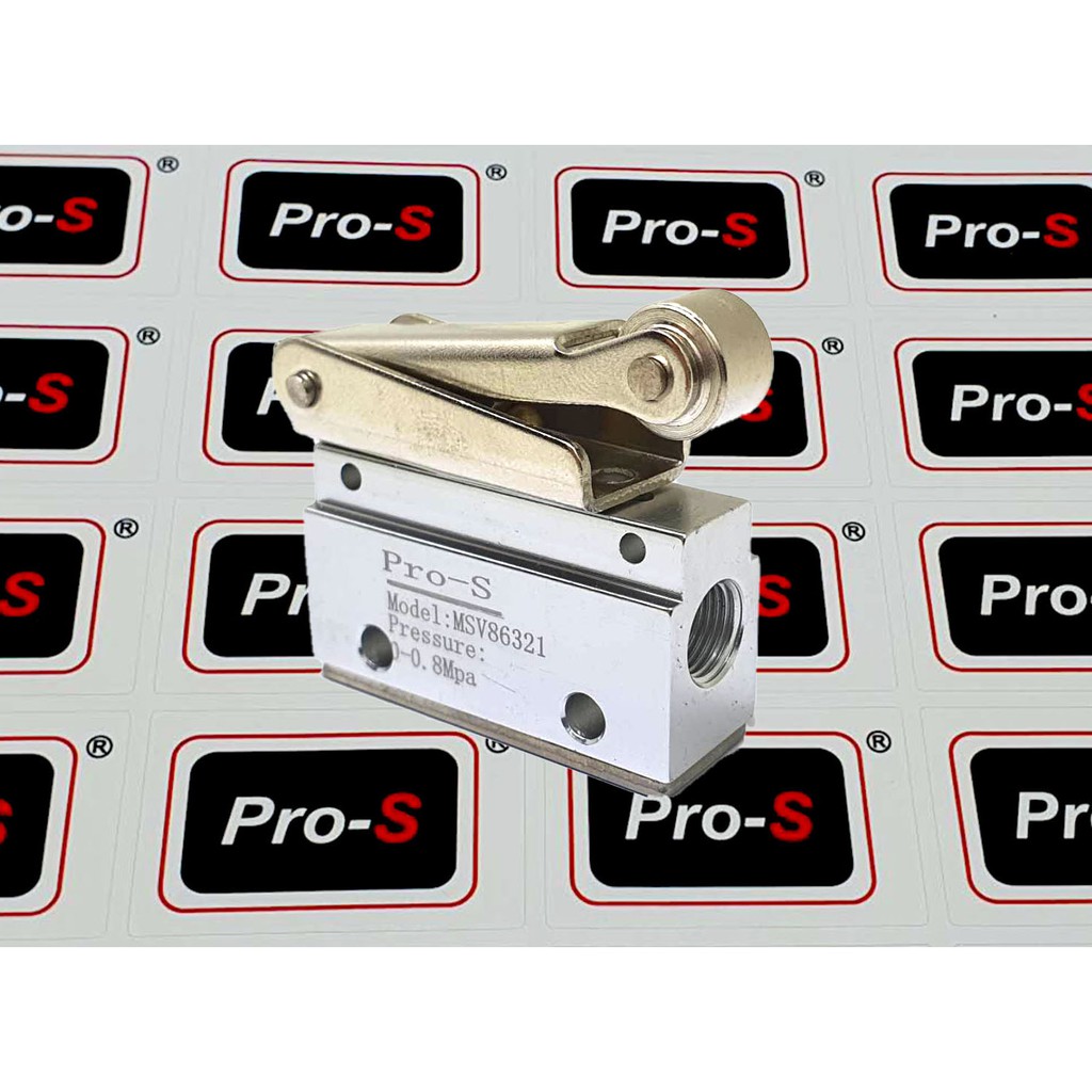 Pro-S Pneumatic Mechanical Roller Lever Valve MSV86321-R 3/2 way Port Size 1/8” | Shopee Malaysia