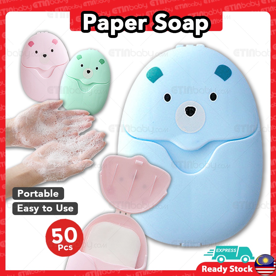 Soap Paper Travel Soap Paper Kertas Sabun 纸肥皂 Portable Hand Washing ...