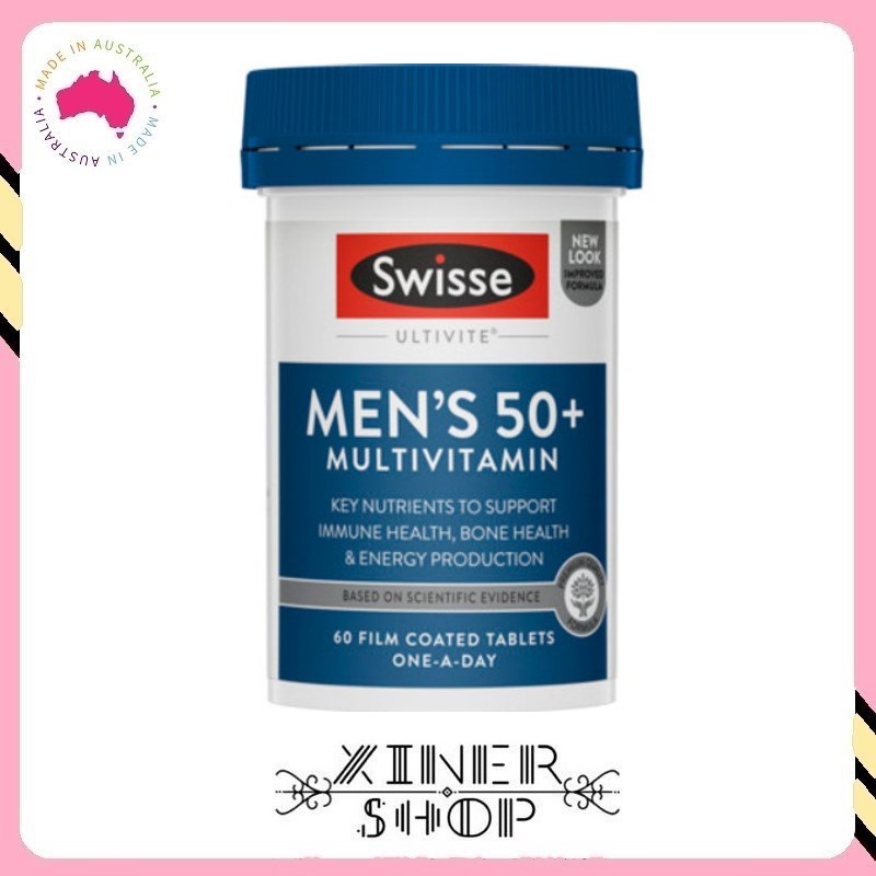 [Pre Order EXP Date : 03/2025] Swisse Men's Ultivite 50+ Multivitamin ( 60 Tablets)(Made in ...