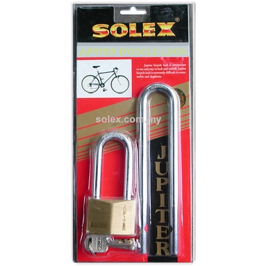100% SOLEX ORIGINAL JUPITER 50MM DUAL SHACKLE PADLOCK - LONG & EXTRA ...