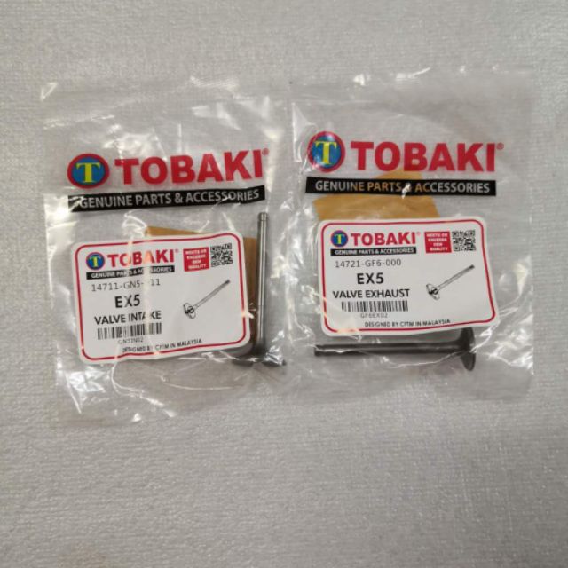 VALVE EX5 - TOBAKI (INTAKE / EXHAUST) | Shopee Malaysia