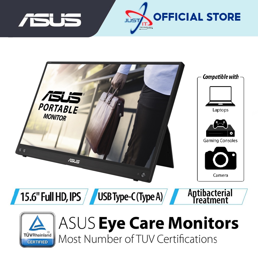 ASUS ZENSCREEN MB16ACV 15.6" FHD TYPE C PORTABLE USB Monitor | Shopee Malaysia