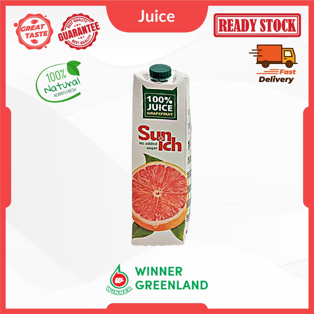 SUNICH Grapefruit Juice 100% Natural Juice No added sugar 1L | Shopee ...
