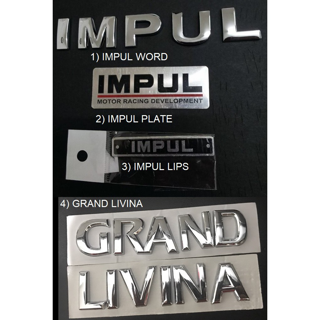 IMPUL Rear Emblem Nissan Grand Livina Almera | Shopee Malaysia