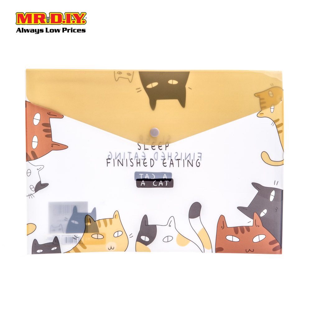 Plastic Envelope Holder Cat (A4) | Shopee Malaysia