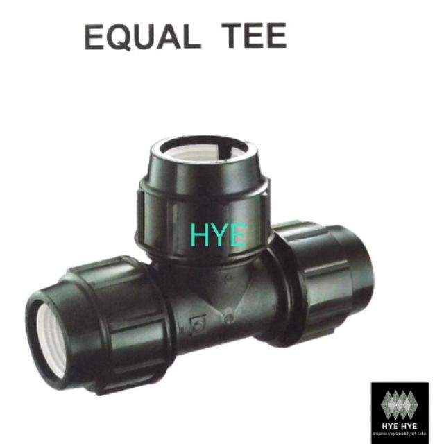 PENGUIN HDPE Poly Equal Tee 50mm, 63mm | Shopee Malaysia
