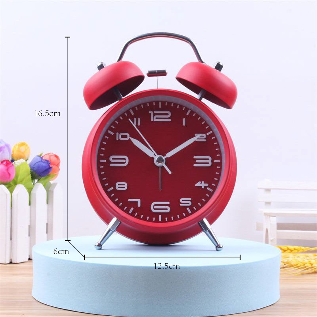 Muji Style Alarm Clock Silent Wall Clock Small Round Table Clock ...