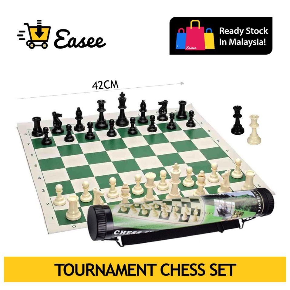🌟🆂🅰🅻🅴🌟 Tournament Chess Set / Foldable Mat Chess Set | Shopee Malaysia