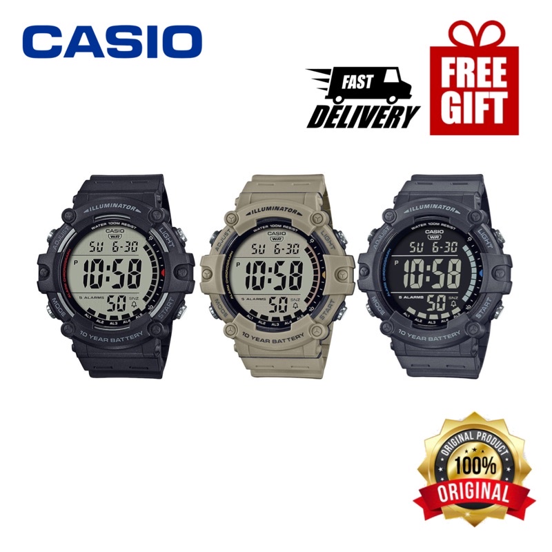 Original Casio Big Case Digital AE-1500WH / AE-1500WH-1A / AE-1500WH-8B watch | Shopee Malaysia