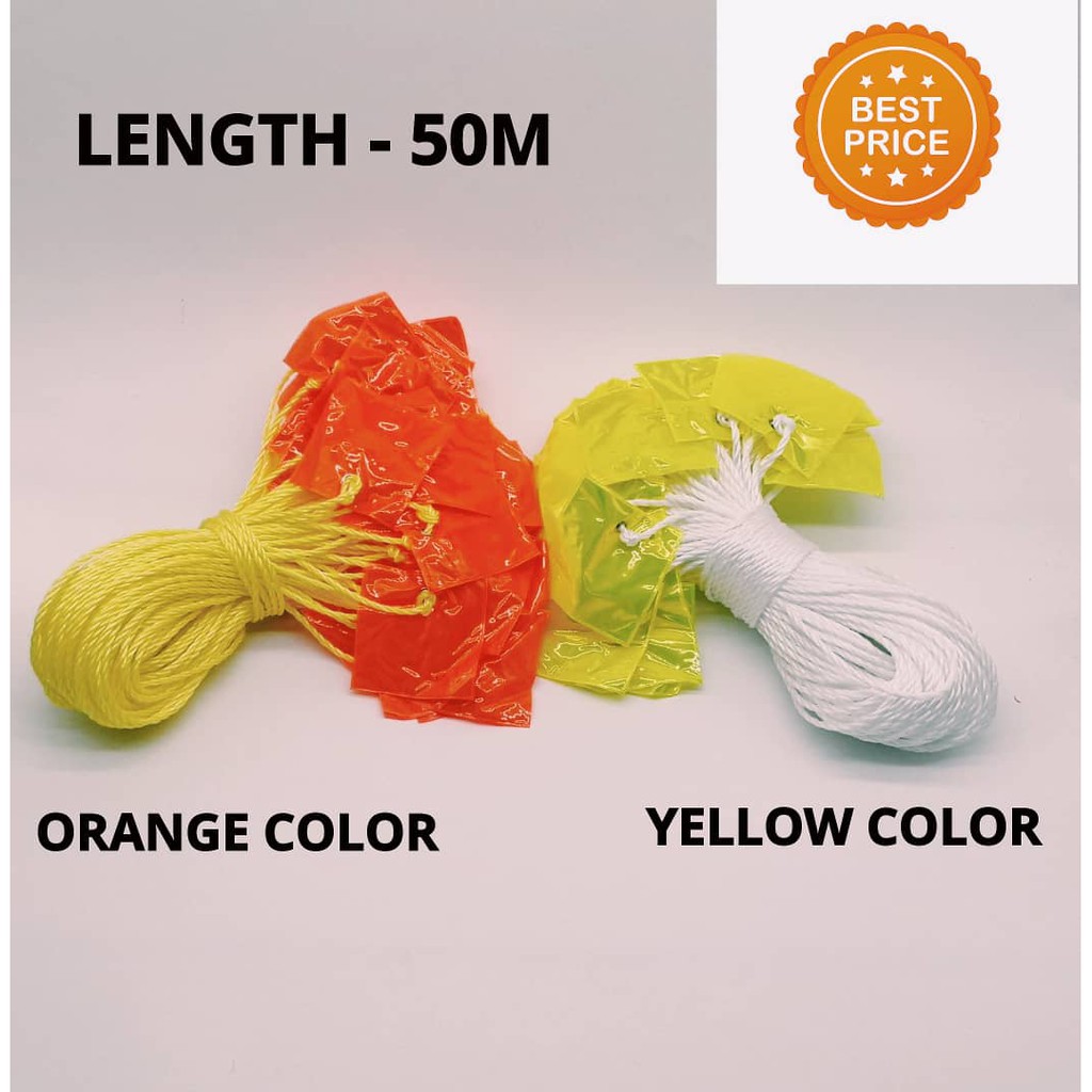 DELINEATOR STRINGS/ TALI (DIRECT FROM FACTORY) - 50M LENGTH | Shopee ...
