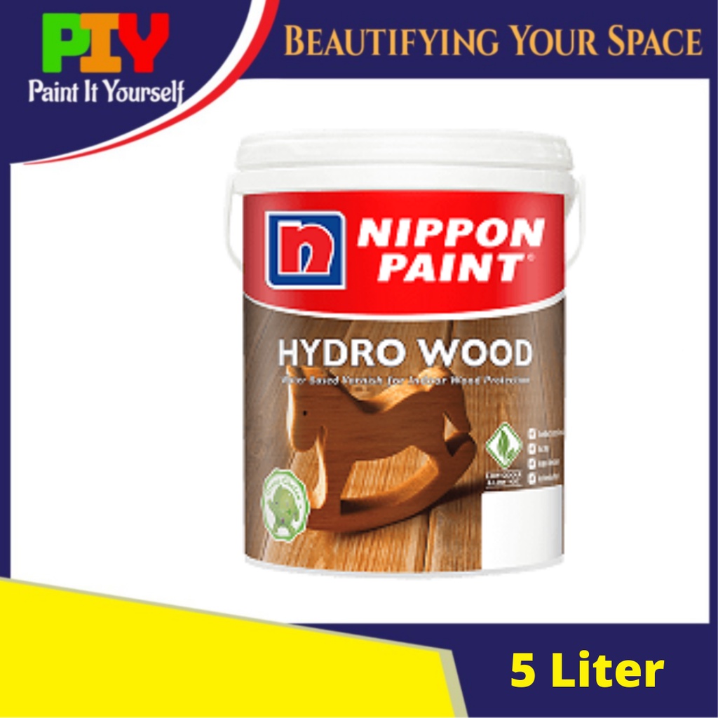 Nippon Paint Hydro Wood Cat Varnish Asas Air Anti Calar 5L - 5 Liter ...