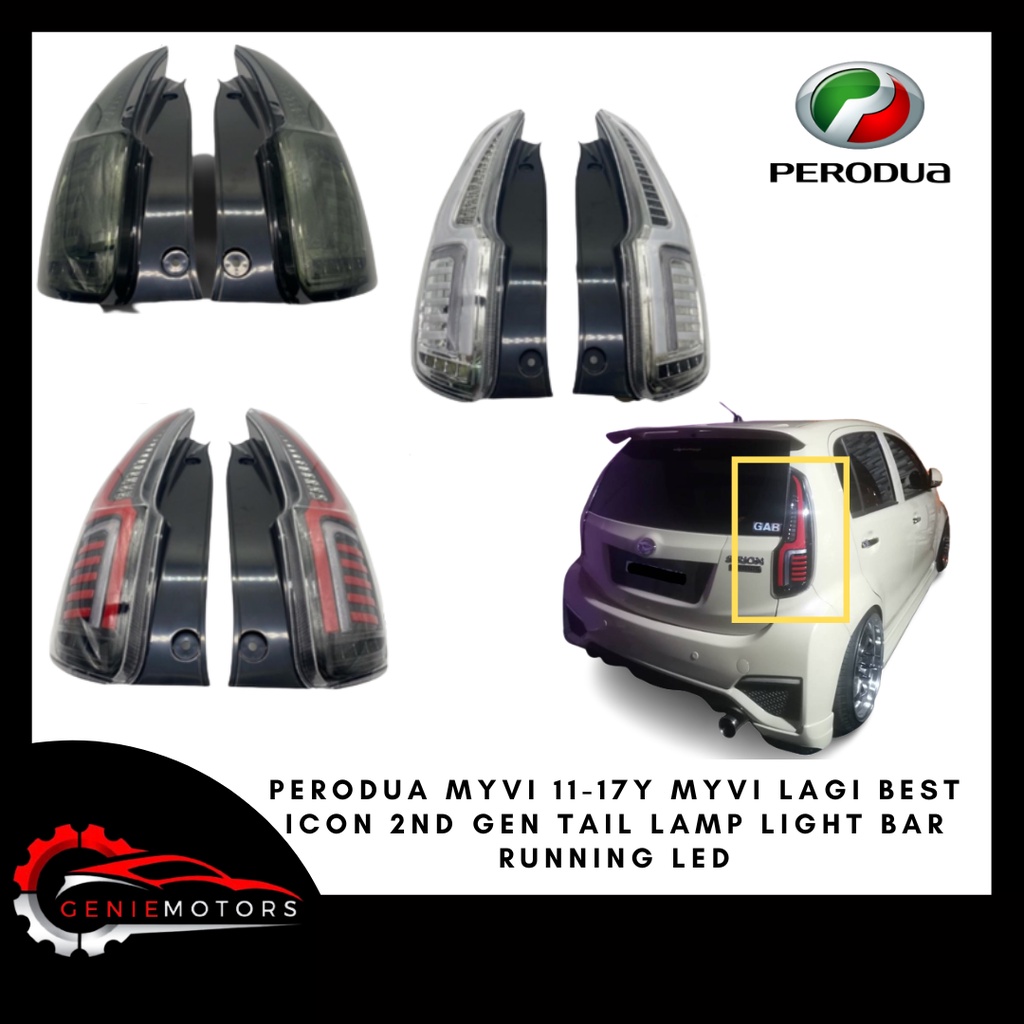 [1SET 2PCS] PERODUA MYVI 2011-2017 MYVI LAGI BEST ICON 2ND GEN TAIL ...