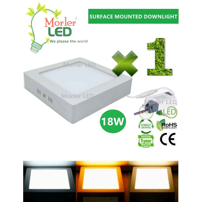 6W 12W 18W 24W 30W 4/6/8/11 Inch LED Surface Mounted Round / Square ...