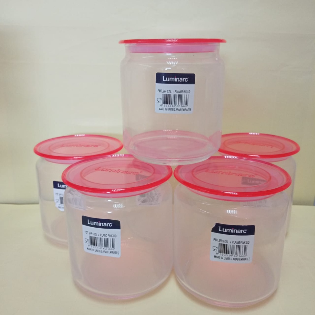 [0.75L] LUMINARC 3 PCS RONDO JAR/POT AIRTIGHT GLASS/BALANG KUIH RAYA ...