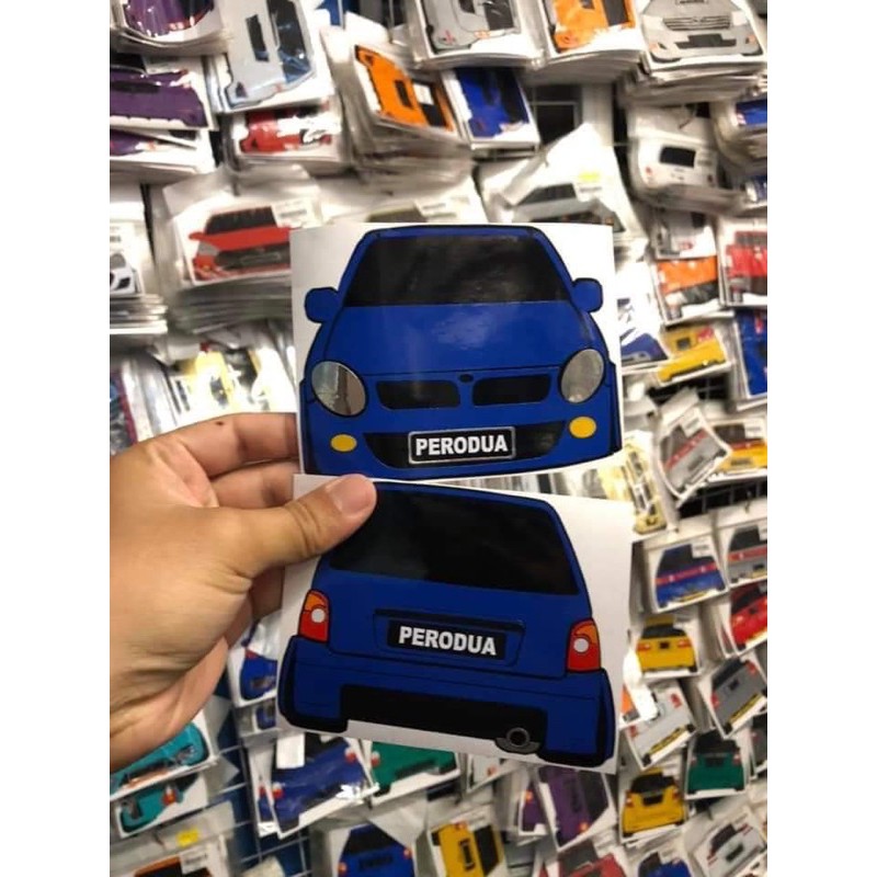 Sticker bontot depan kancil/Sticker perodua kancil/Sticker belakang ...