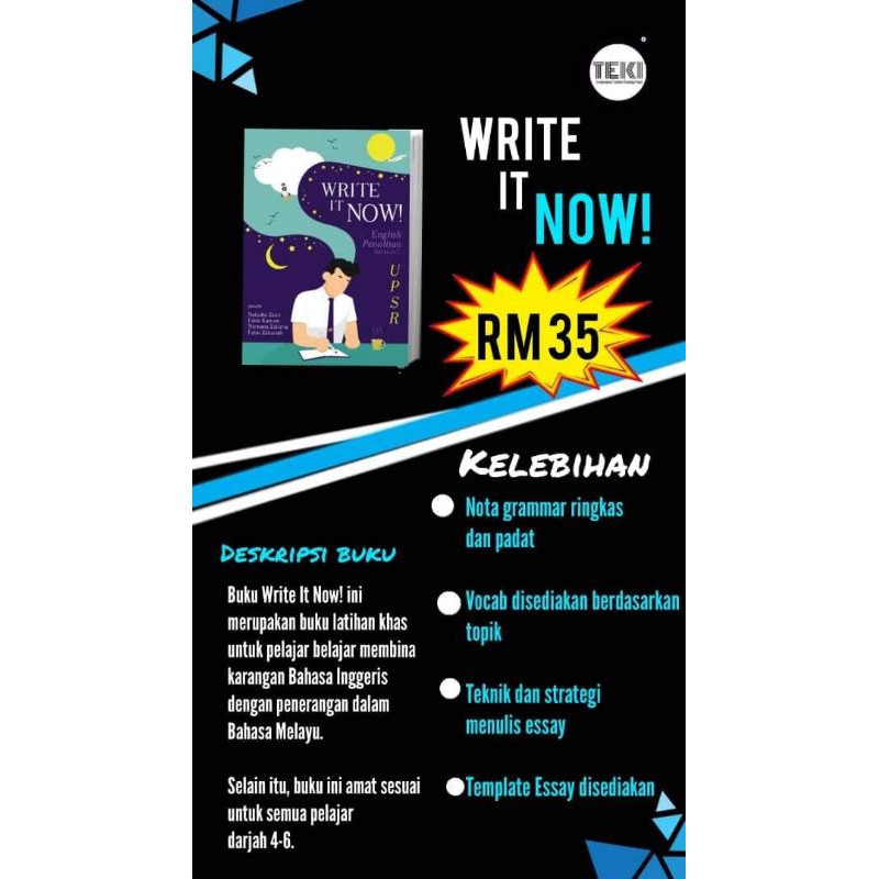 English Penulisan Section C UPSR Write It Now! | Shopee Malaysia