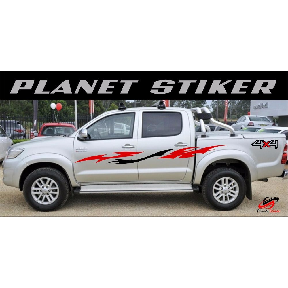 Hilux SINGLE AND DOUBLE CABIN STICKER STICKERS - RANGER - NAVARA DKK ...