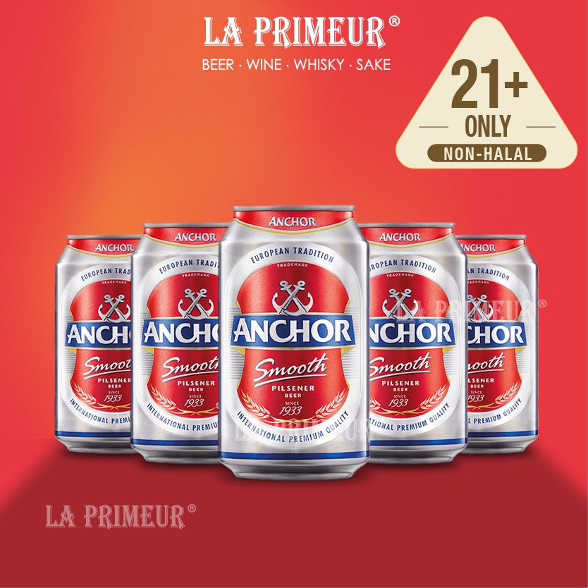 Anchor Smooth Pilsener Beer (320ml x 2/4/6cans) 啤酒 | Shopee Malaysia
