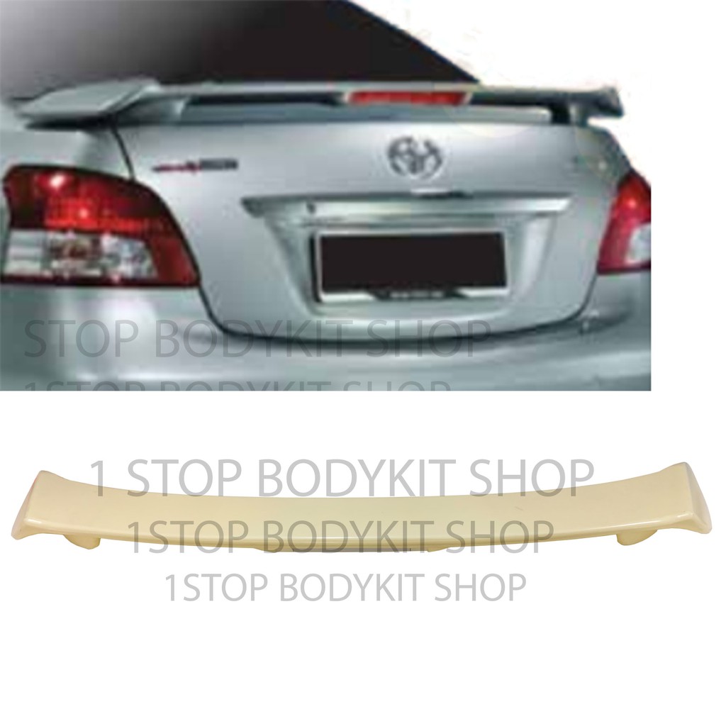 TOYOTA VIOS '09 SPOILER WITH RED LED (TRD SPORTIVO)(FIBER) | Shopee ...